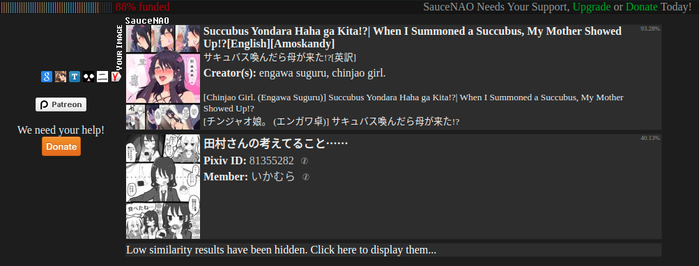 Sagiri search results are different from SauceNAO · Issue #292 · ClarityCafe/Sagiri · GitHub