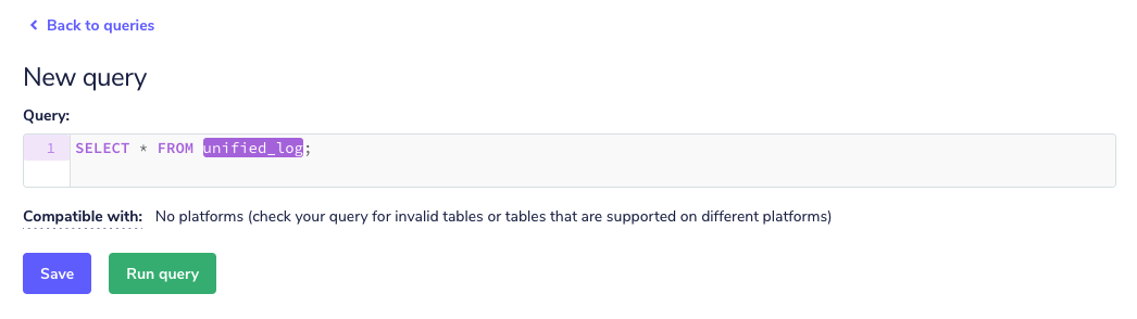 Live query UI shows erroneous message when using the `unified_log` table · Issue #9158 · fleetdm ...