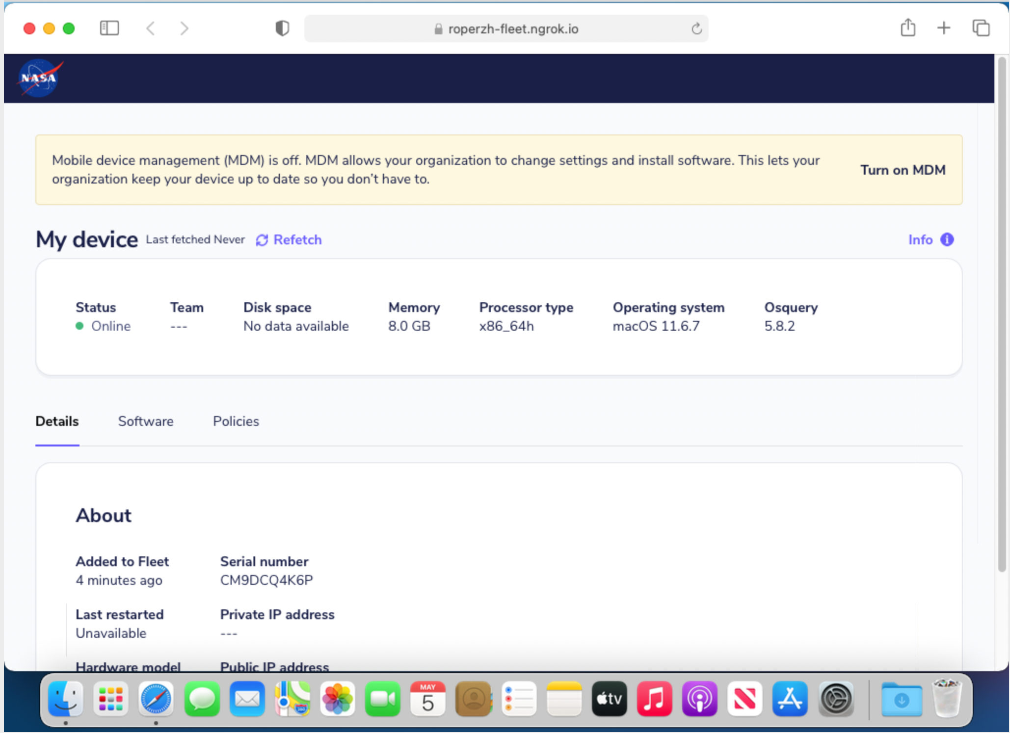 My Device Shows Wrong Modal To Turn On Mdm For Dep Devices · Issue 11545 · Fleetdmfleet · Github 