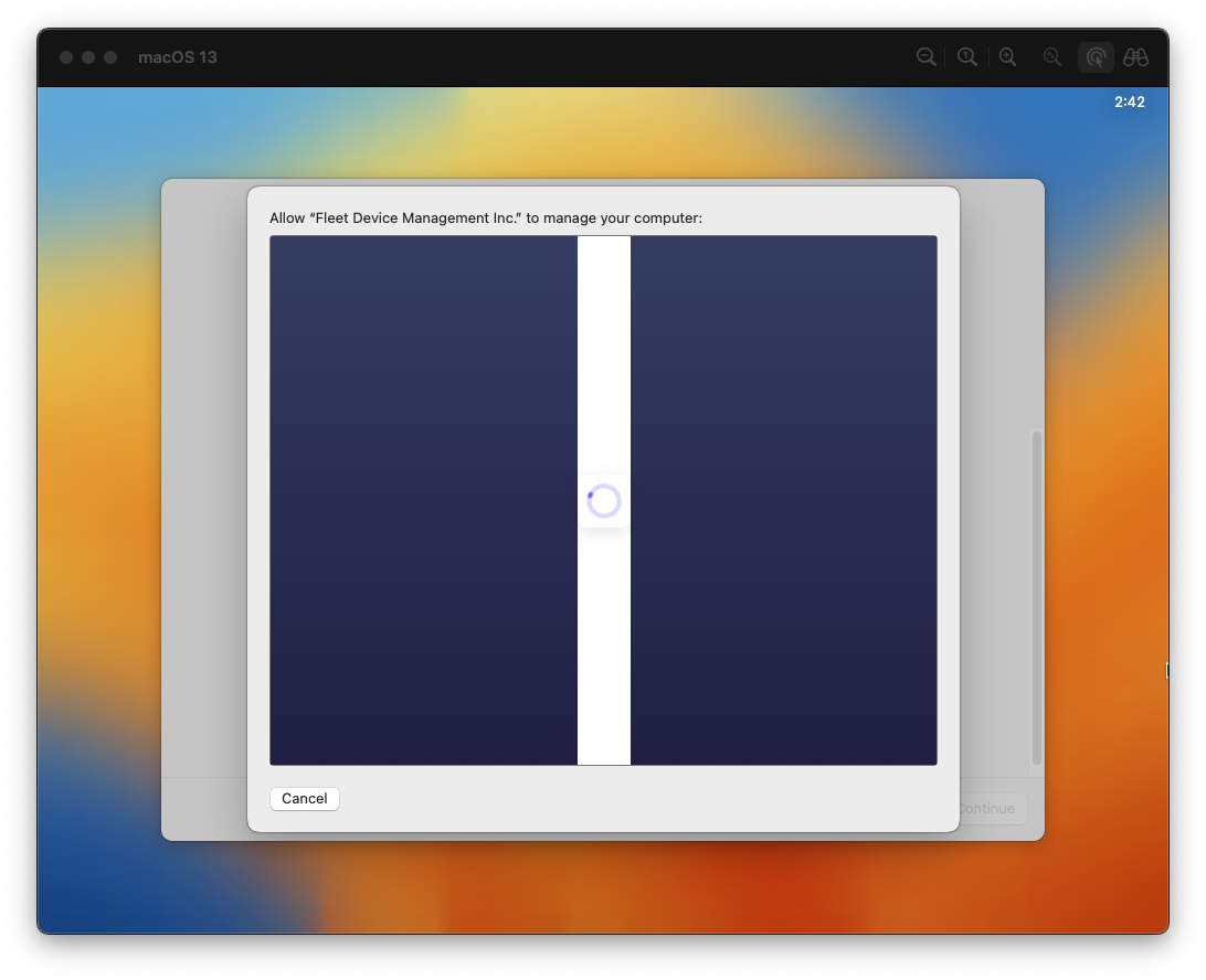 macos MDM SSO UI layout issues · Issue #13498 · fleetdm/fleet · GitHub