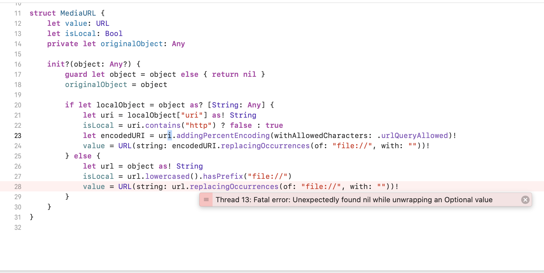 App crash on iOS, even on mode debug · Issue #794 · doublesymmetry/react-native-track-player ...