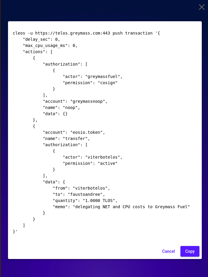 incorporate Greymass Fuel into the "Sign Transaction" process (OBE) · Issue #468 · telosnetwork ...