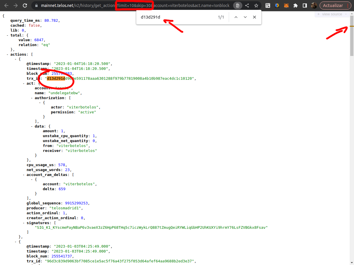 Pagination not working on account pages · Issue #546 · telosnetwork/open-block-explorer · GitHub