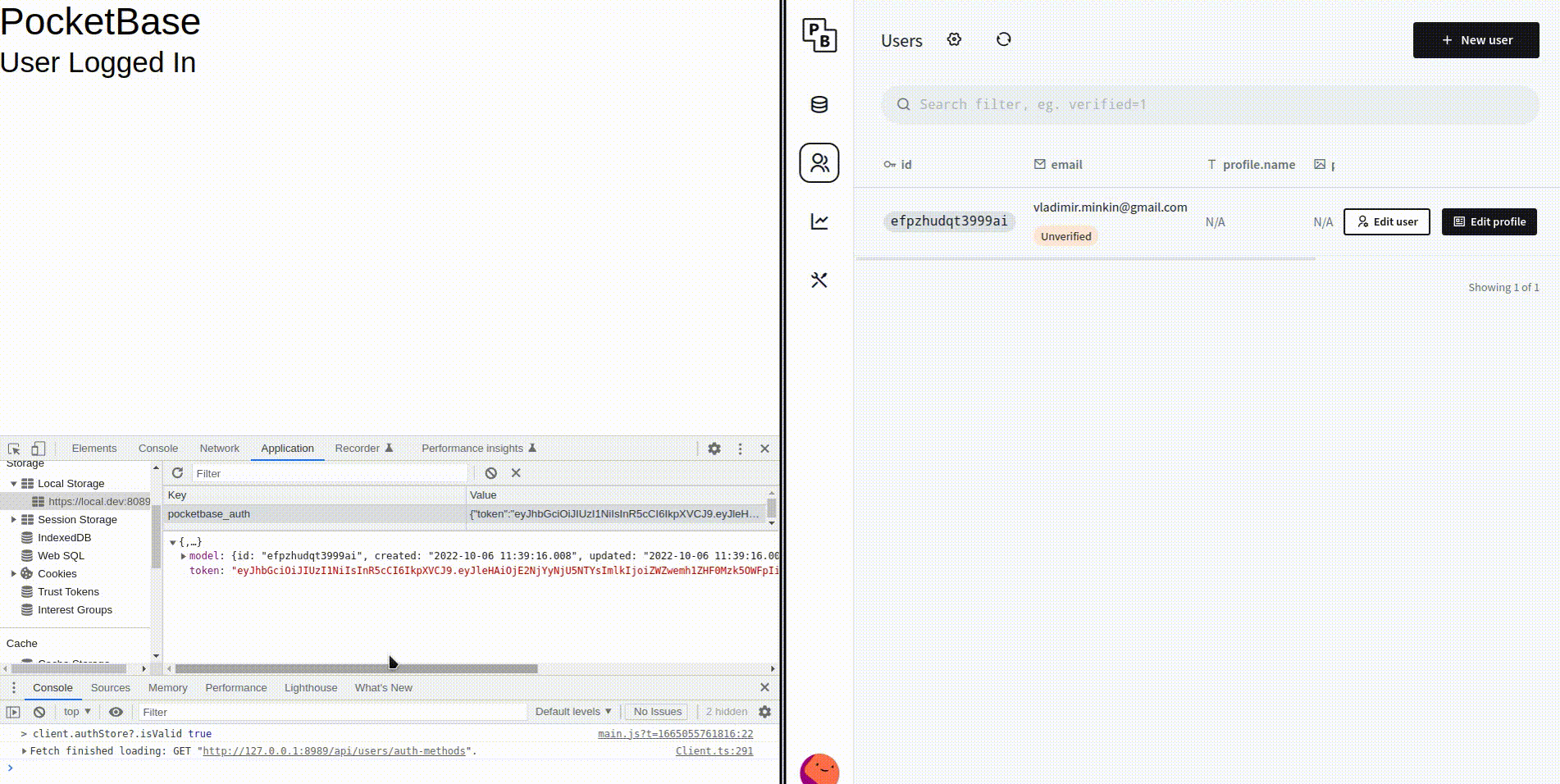Remove user from database does not reflected on client · Issue #733 · pocketbase/pocketbase · GitHub