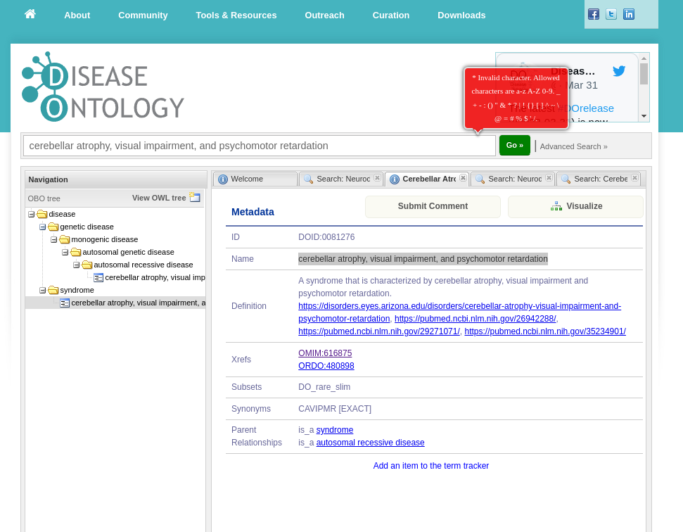 Allow comma in search term · Issue #1144 · DiseaseOntology/HumanDiseaseOntology · GitHub