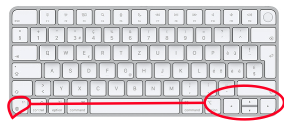 System shortcut for pg_up and pg_down not working on magic keyboard ...