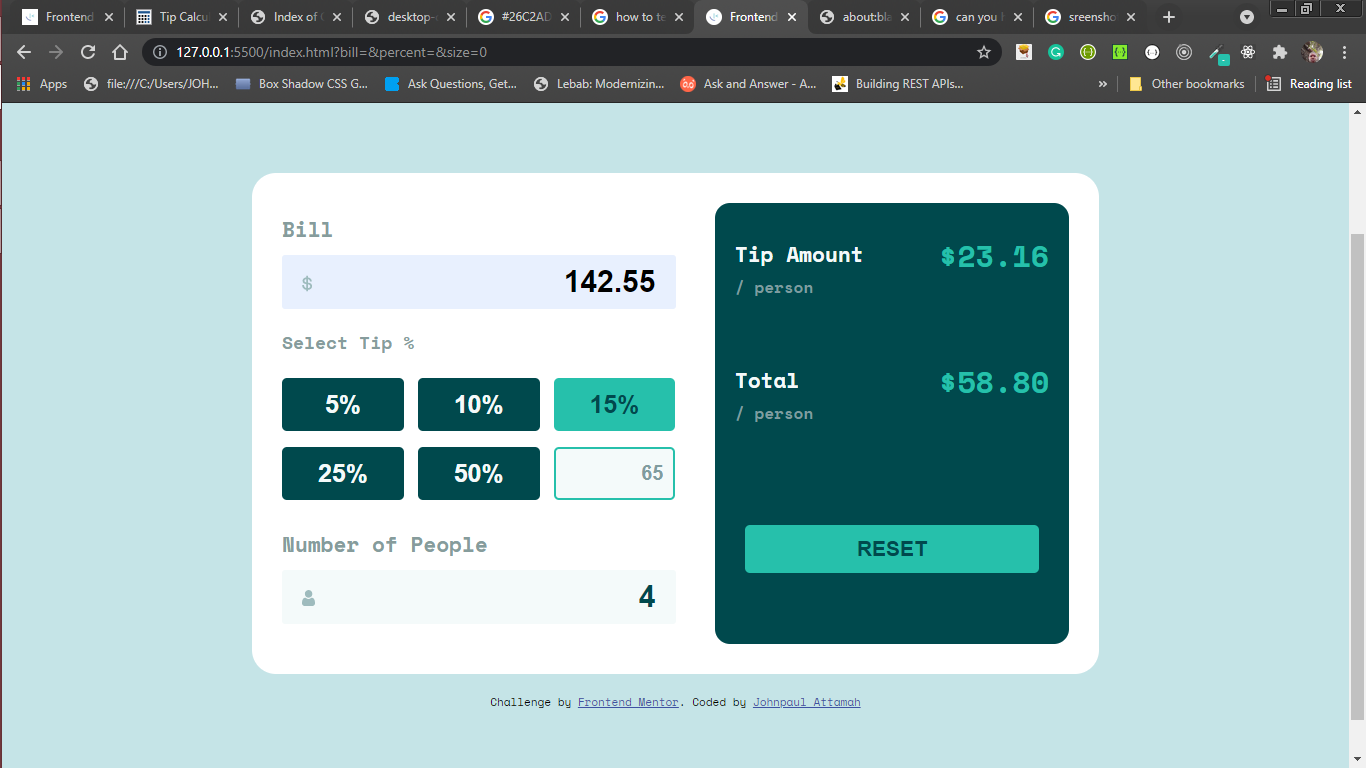 GitHub - Johnpaul-Attamah/tip-calculator