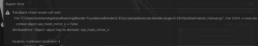 Python error when trying to generate twist bones (dev branch) · Issue #540 · absolute-quantum ...