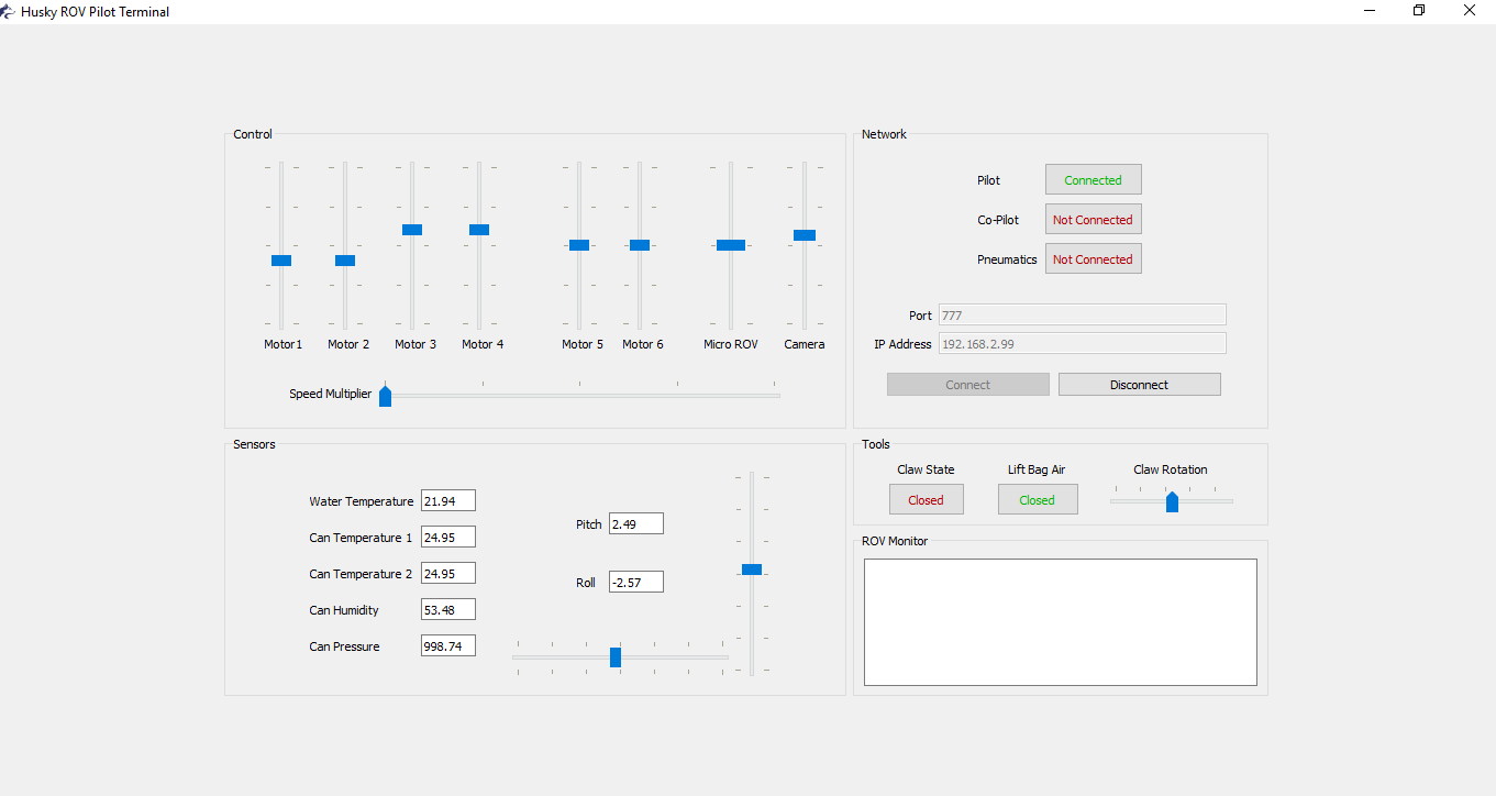 GitHub - ShaneTWilliams/husky-rov: ROV control software for Mount Pearl ...