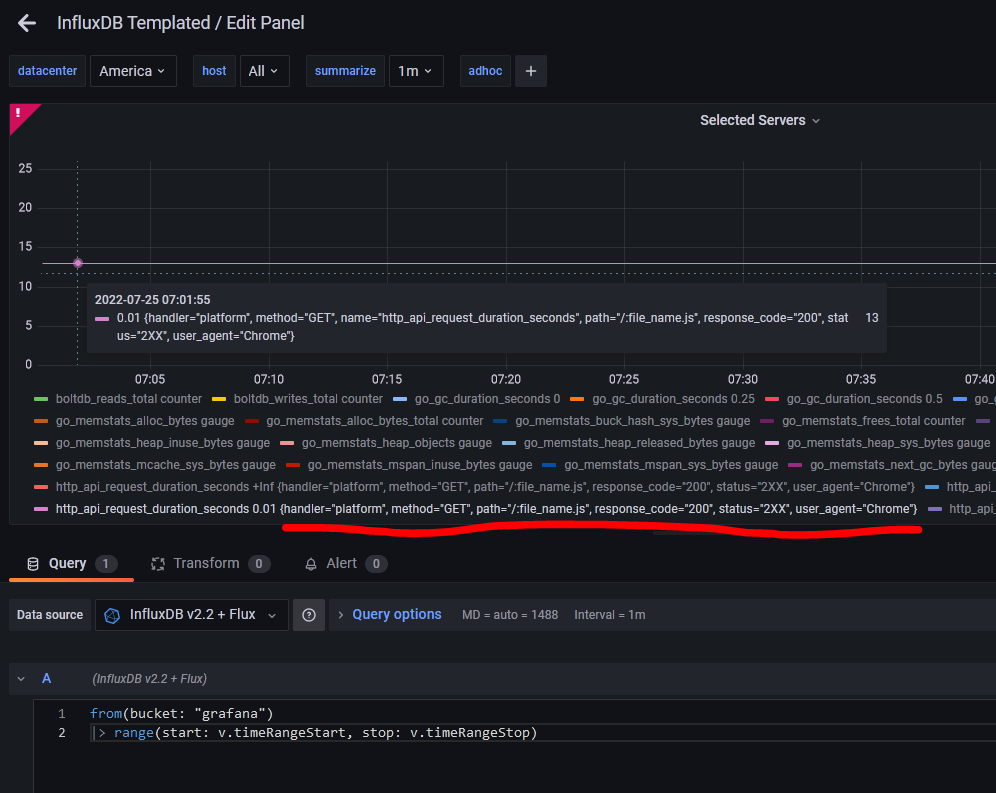 InfluxDB: Tooltip and Legend shows incorrect label. · Issue #52699 ...