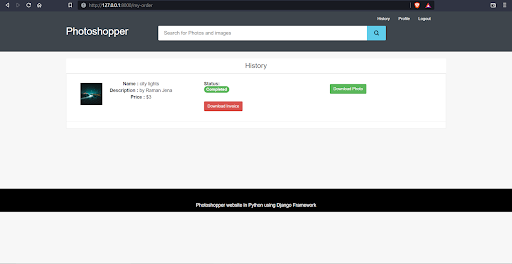 GitHub - pkc888/Photoshopper: Photographs Buying and Selling Web application for photographers ...