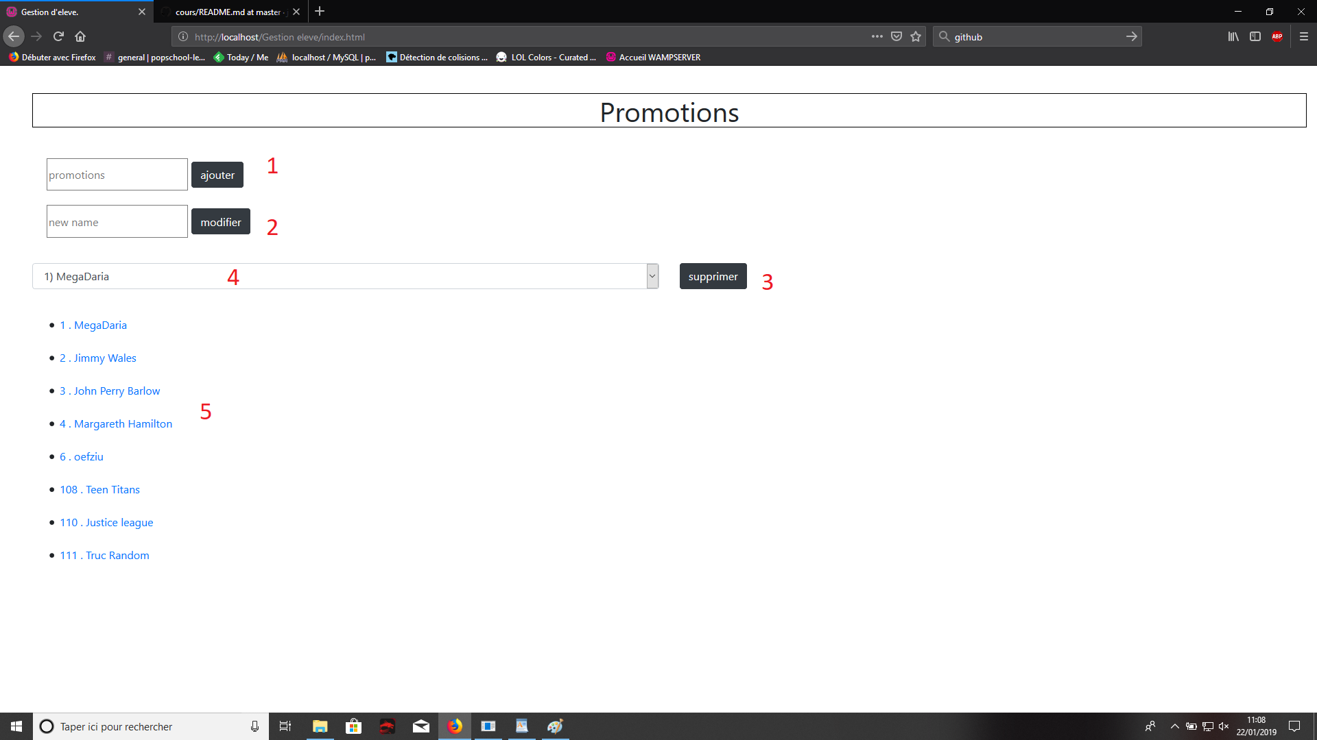 GitHub - yaushii/Gestion-eleve