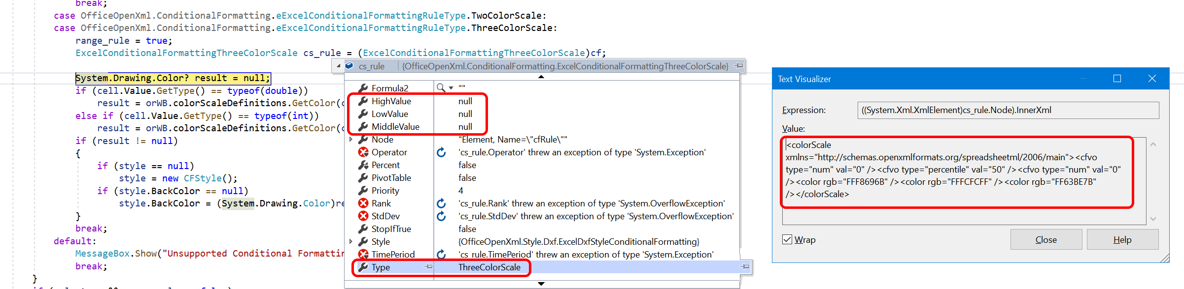Cannot Read Excelconditionalformattingthreecolorscale Conditional Formatting Definition