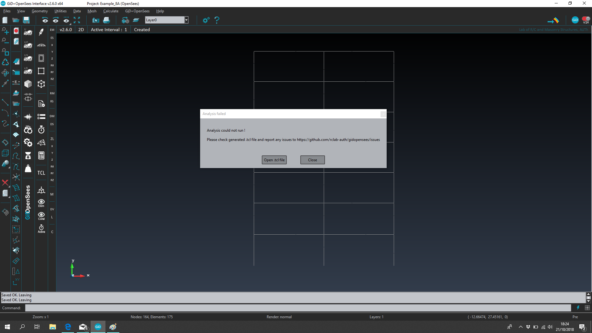 Analysis could not run · Issue #63 · rclab-auth/gidopensees · GitHub