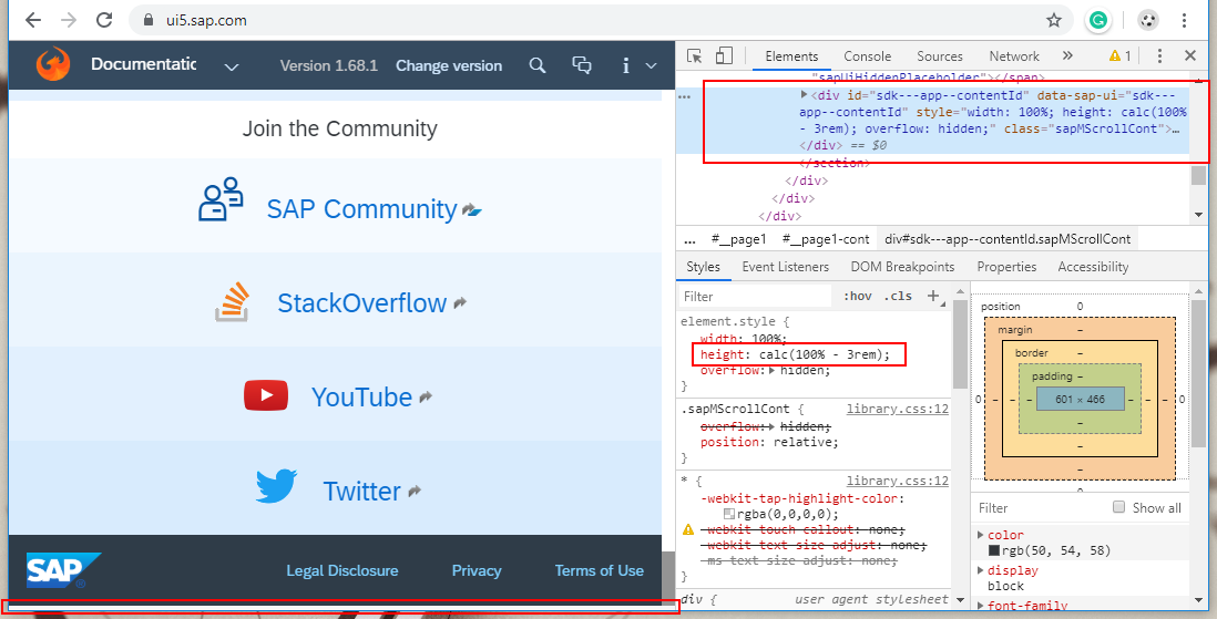 Documentation free space/page size · Issue #2651 · SAP/openui5 · GitHub