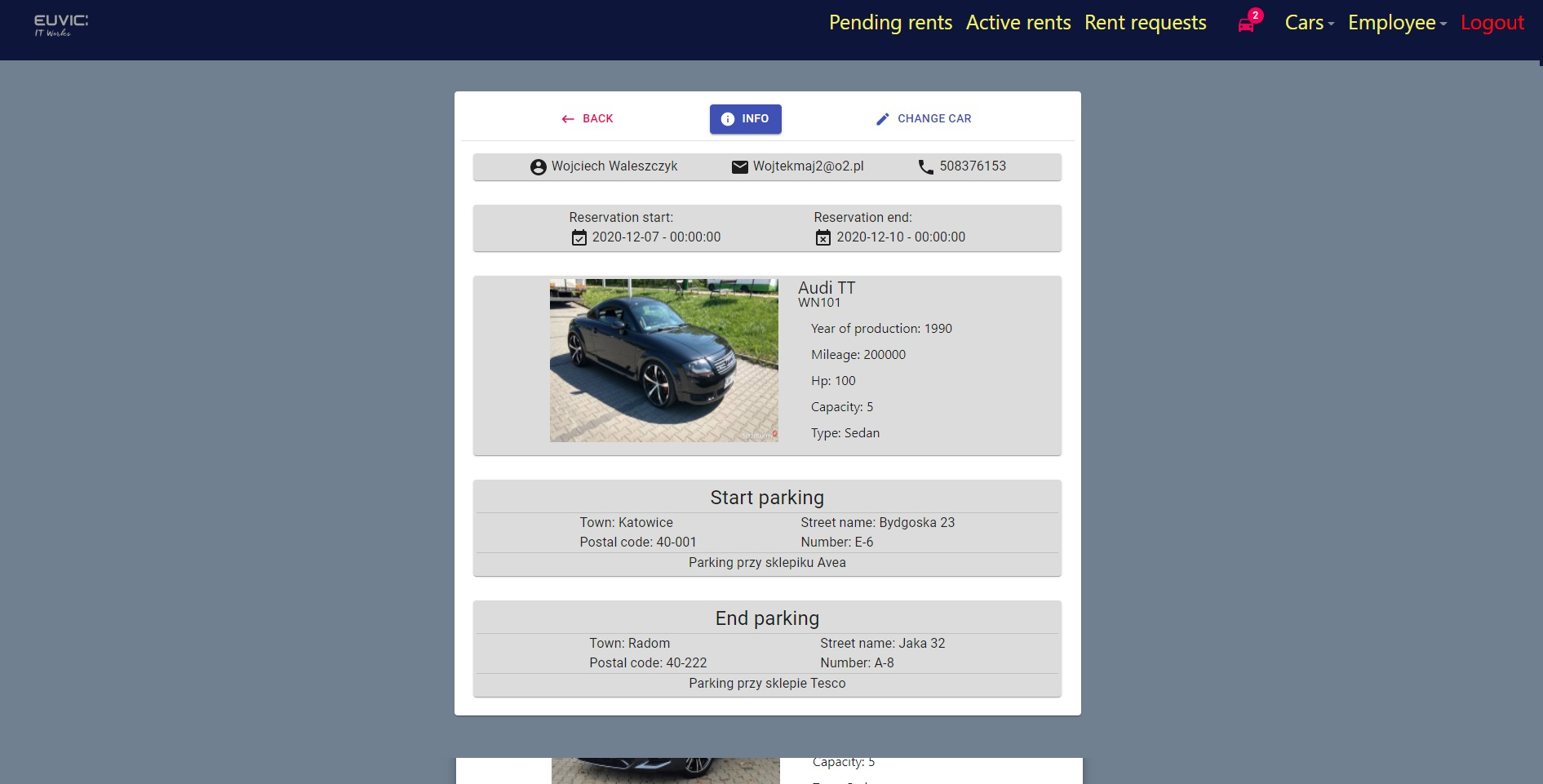 GitHub - xArisen/Car-Rental: Company cars rental application. The ...