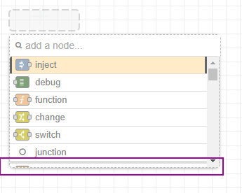 Quick add list recent used hidden since addition of new nodes (v3) · Issue #3568 · node-red/node ...