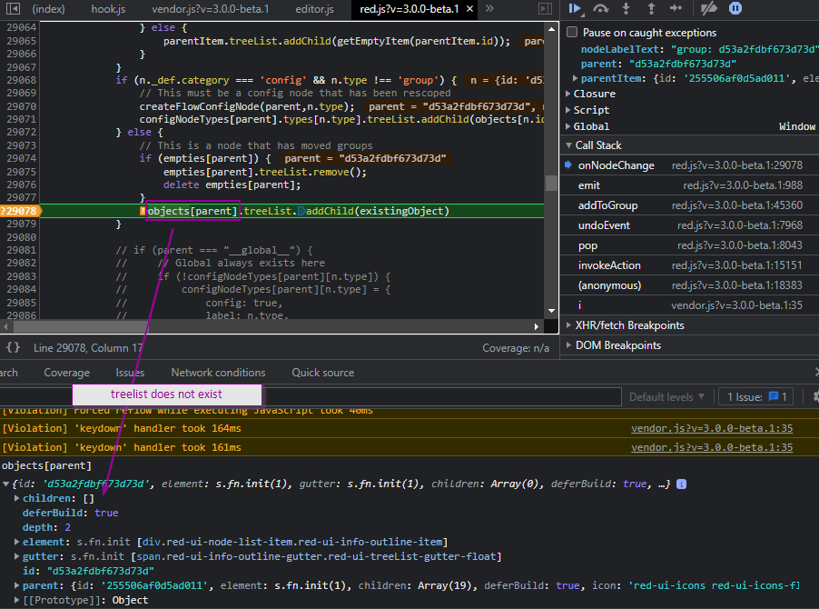 Second undo after ungroup throws errors (v2.x & v3 beta) · Issue #3581 · node-red/node-red · GitHub