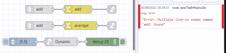 Error: Multiple link-in nodes named 'x' found · Issue #3694 · node-red ...