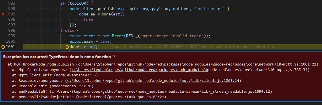 Bad Topic In Broker Config Crashes Node Red · Issue 3865 · Node Rednode Red · Github