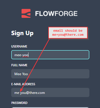 Invite with `+` in email address is incorrectly sanitised · Issue #1145 · FlowFuse/flowfuse · GitHub