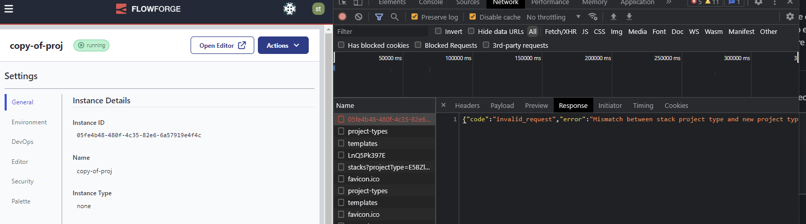 Unable to set project/instance type of a legacy project in FF 1.5.0 · Issue #1856 · FlowFuse ...
