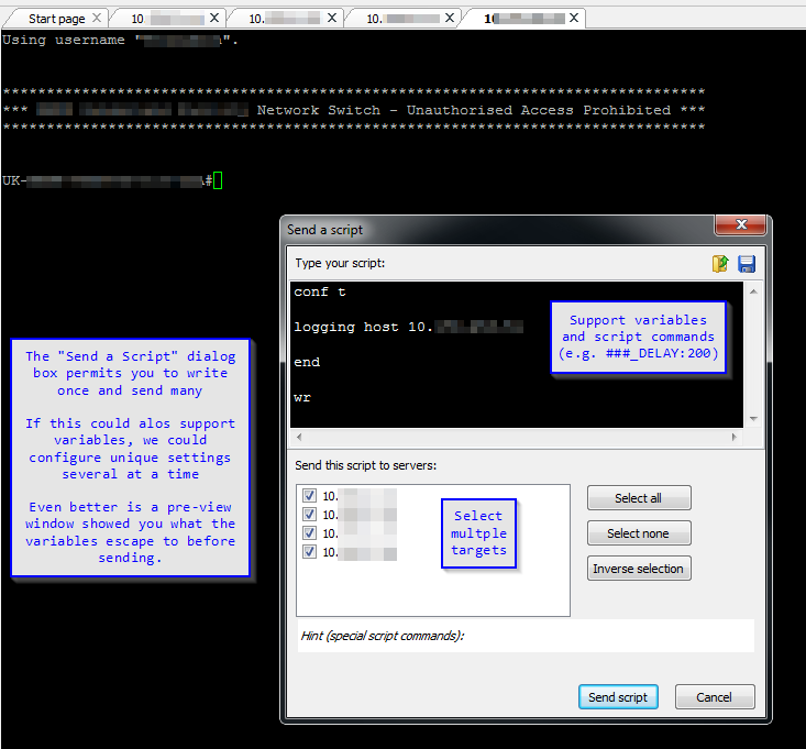 [Feature Enhancement] - Multi SSH - paste multiple lines or commands · Issue #1256 · mRemoteNG ...
