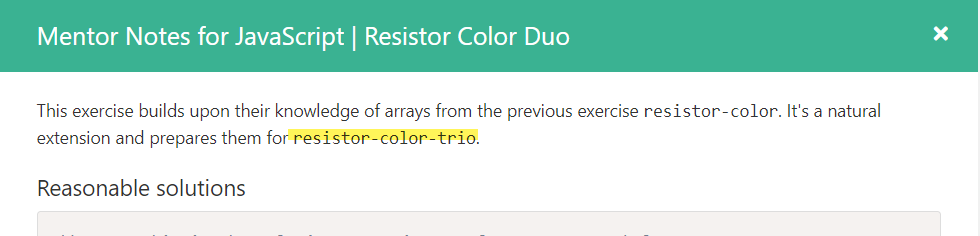 Resistor Color Duo Experiment · Issue 49 · Exercismjavascript Analyzer · Github