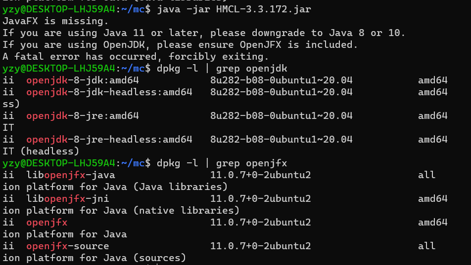 安装了所需的openjdk8以及openjfx依然打不开启动器 · Issue 865 · Hmcl Devhmcl · Github 
