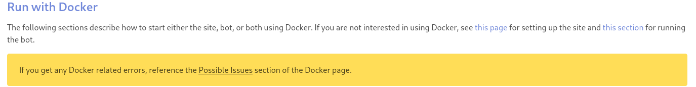Docker Related Errors Page Cannot Be Opened · Issue 328 · Python Discordsite · Github 