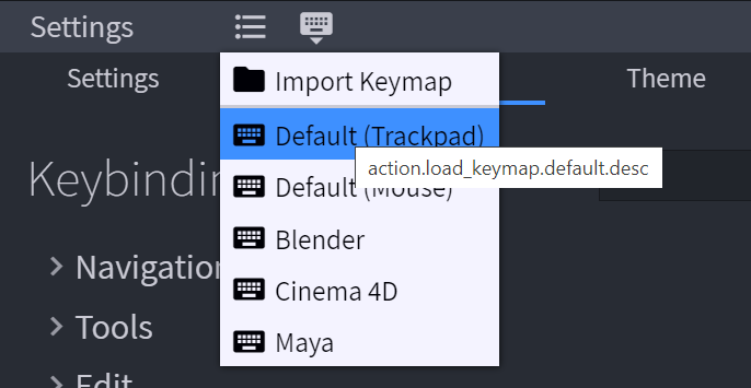 [Issue] [Beta] Missing description translations on keymap import ...