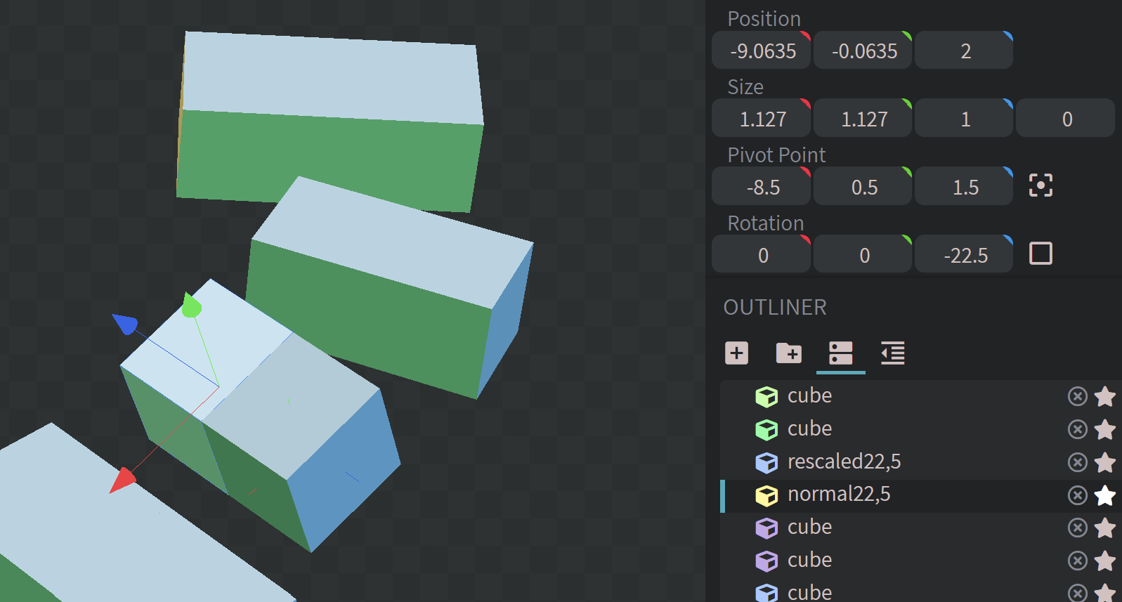 [Issue] Rescaling is not calculated correctly with 22,5degree elements · Issue #1092 · JannisX11 ...