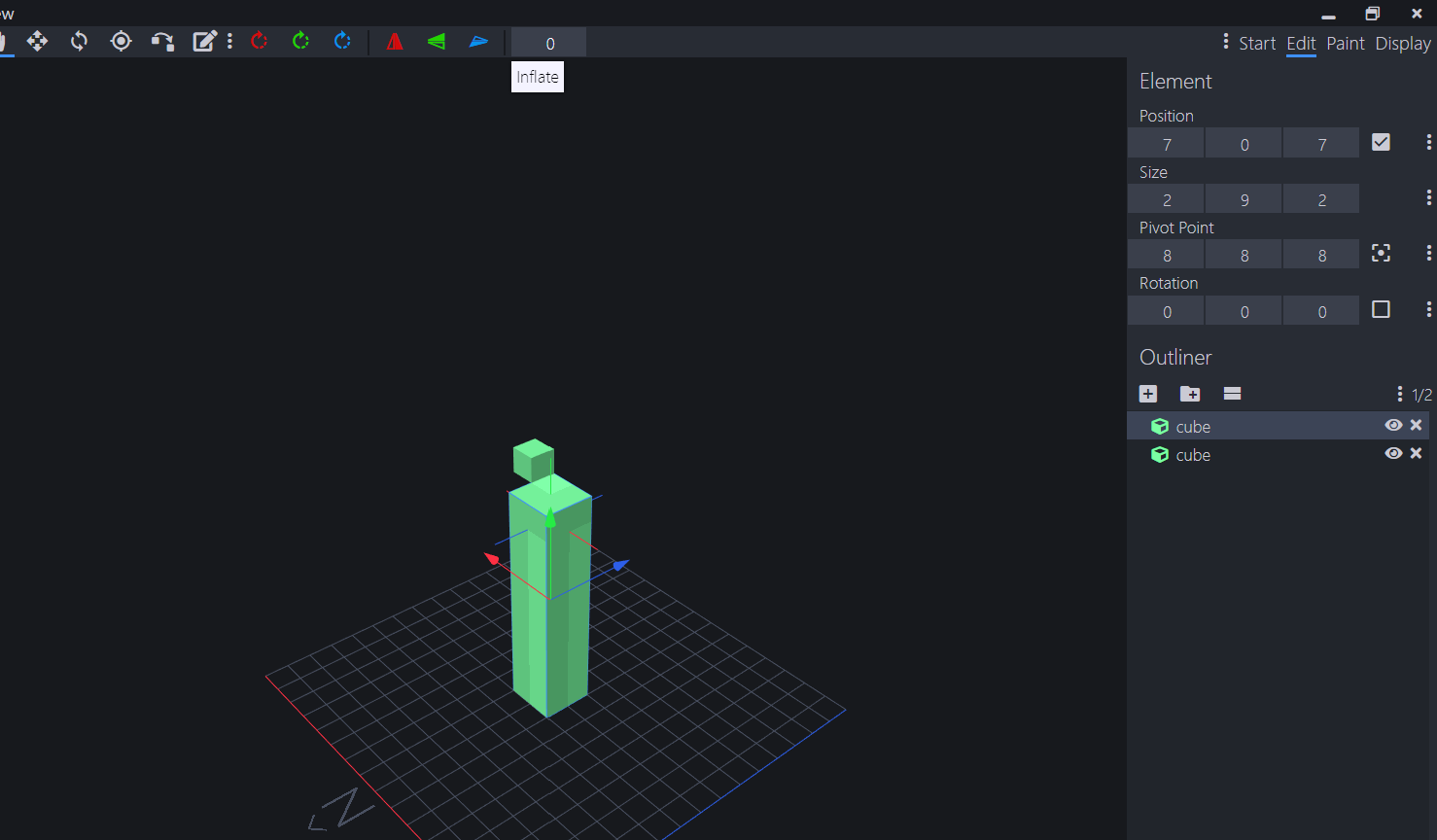 [Issue] Inflate appearing at incorrect location · Issue #386 · JannisX11/blockbench · GitHub