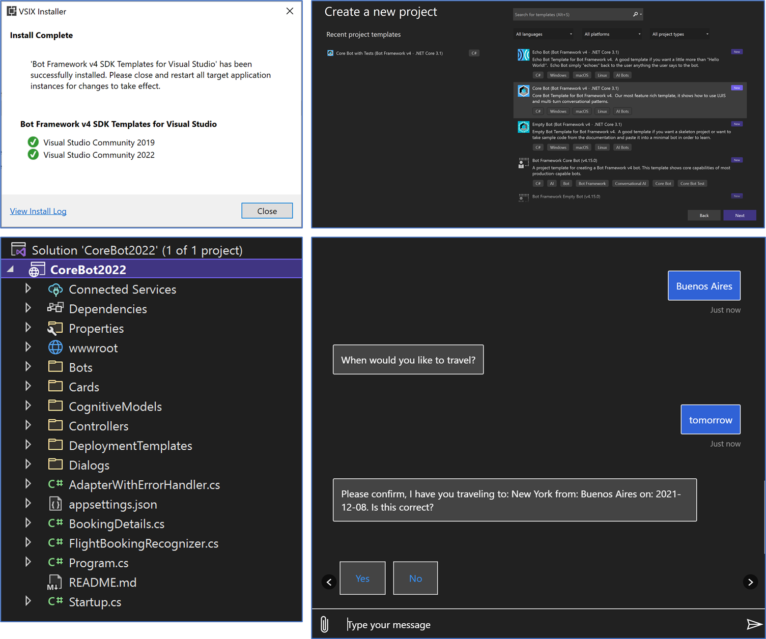 port: [#6018] Move Dotnet generators from Samples to "generators" - VSIX - Core Bot (#6054 ...