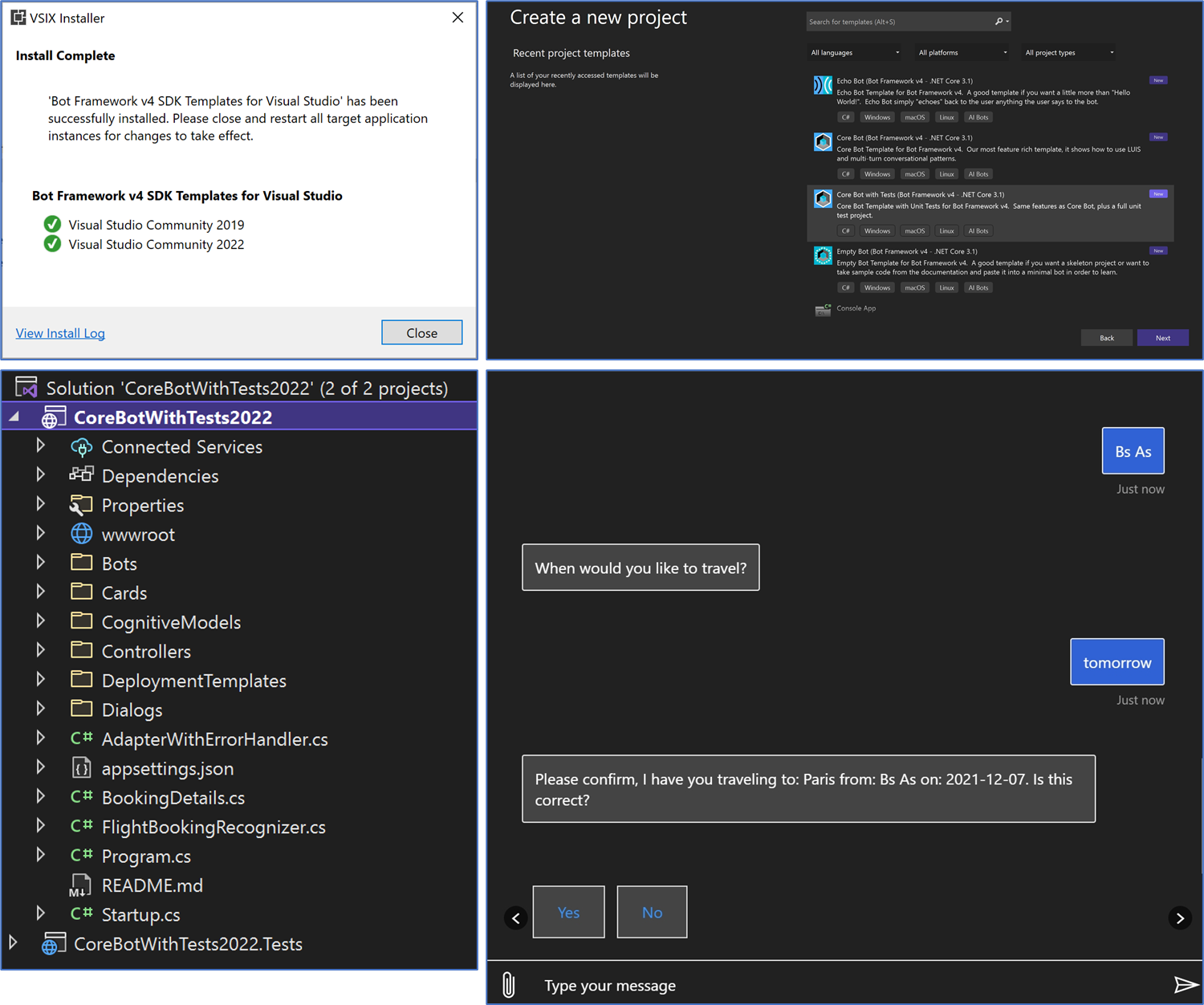 Port [ 6018] Move Dotnet Generators From Samples To Generators Vsix Core Bot With Tests