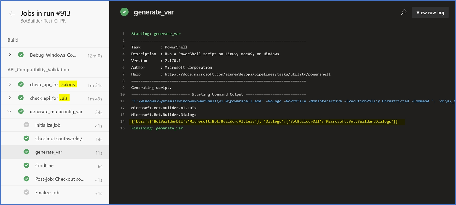 [PORT] Update dotnet-ci yaml to condition the API compat execution · Issue #1327 · microsoft ...