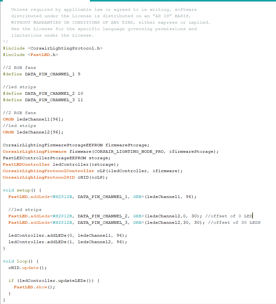 Add two LED strips on the same channel · Issue #298 · Legion2/CorsairLightingProtocol · GitHub