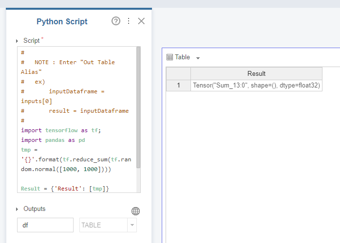 Python Script를 이용한 Tensorflow 사용 · Issue #561 · brightics/studio · GitHub