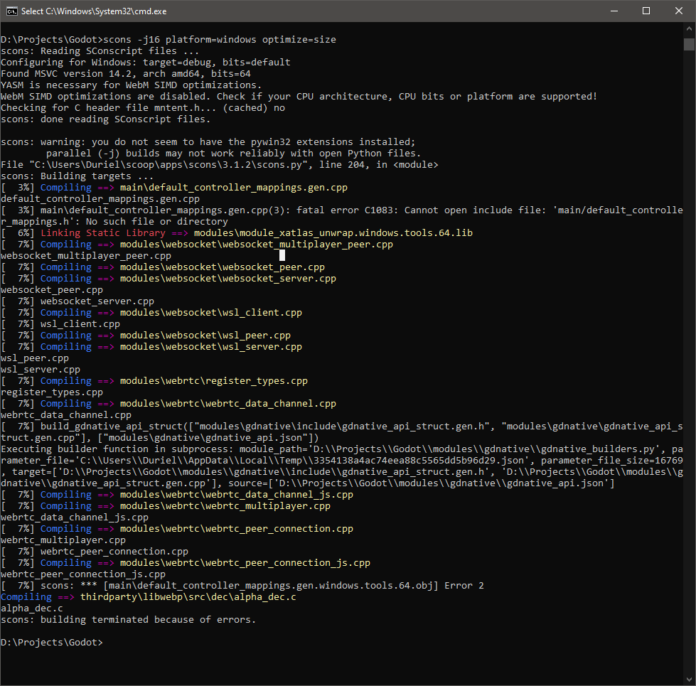 Build error main/default_controller_mappings.gen.cpp · Issue #38773 ...