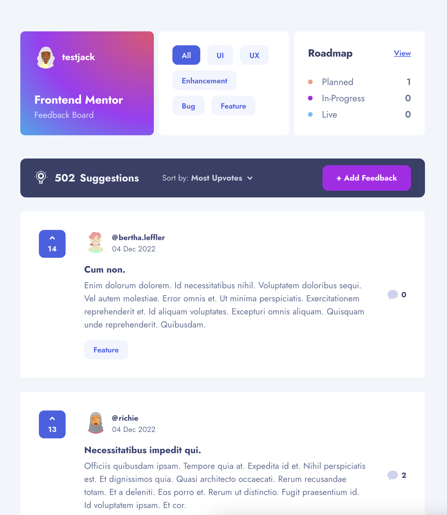 GitHub - Jacksonishere/frontend-product-feedback-app