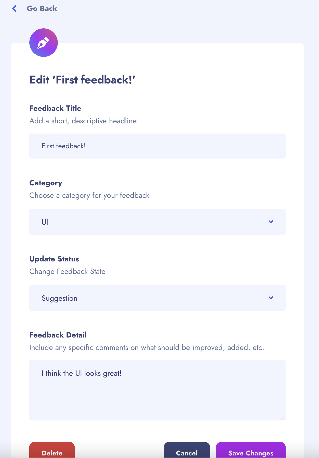 GitHub - Jacksonishere/frontend-product-feedback-app
