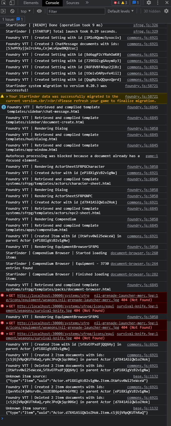 Items do not show within containers in NPC inventories · Issue #779 · foundryvtt-starfinder ...