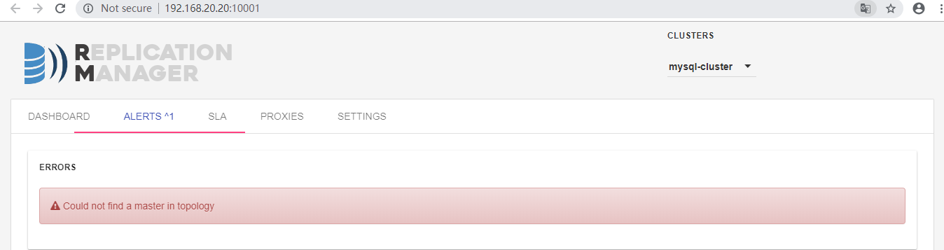 启动报错，replication-manager ，Master not discovered, skipping failover check · Issue #260 · signal18 ...