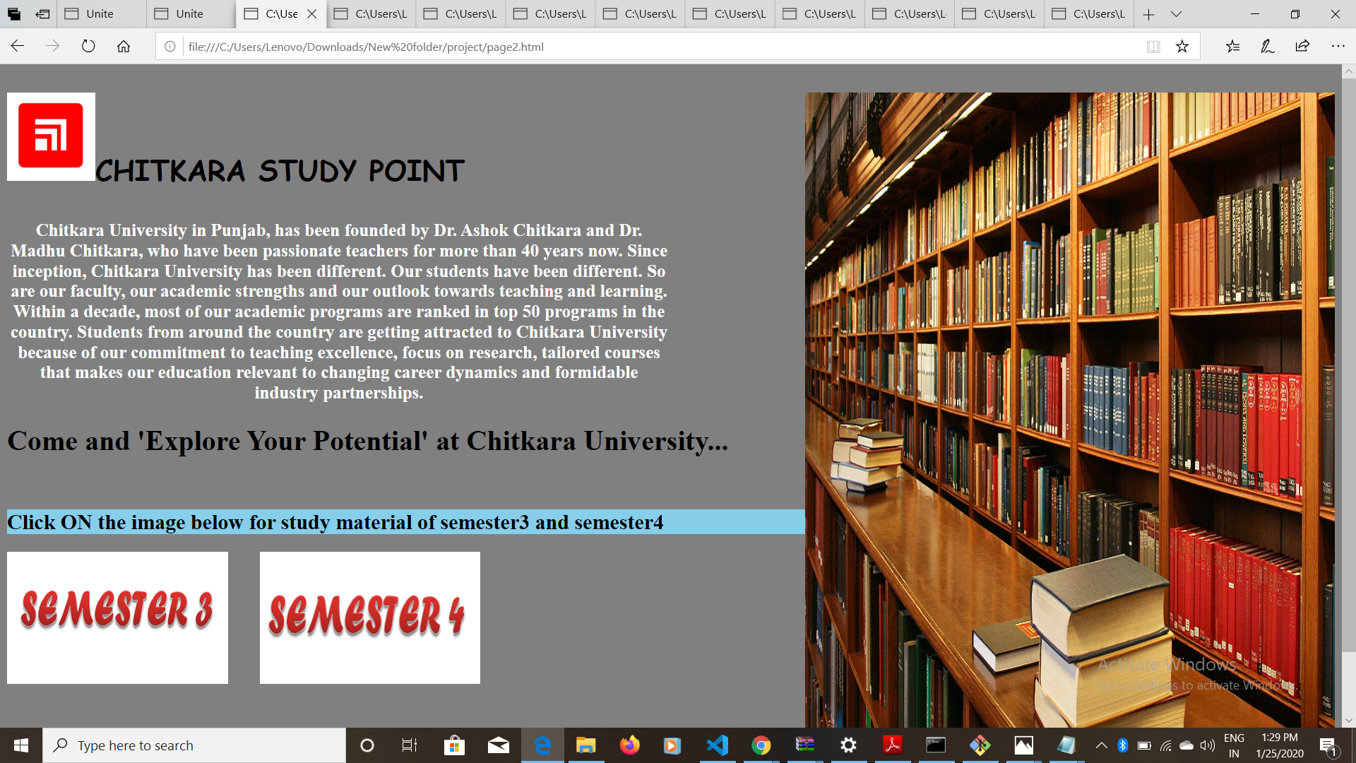 GitHub - navreet1999/Study-Material-Website: A static website of study material using html,css ...