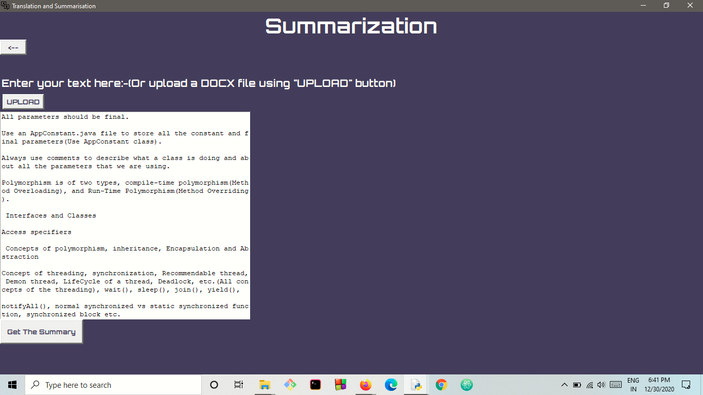 GitHub - kapilsharma432001/Translation-and-Summarisation-Model: -> A software written in python ...