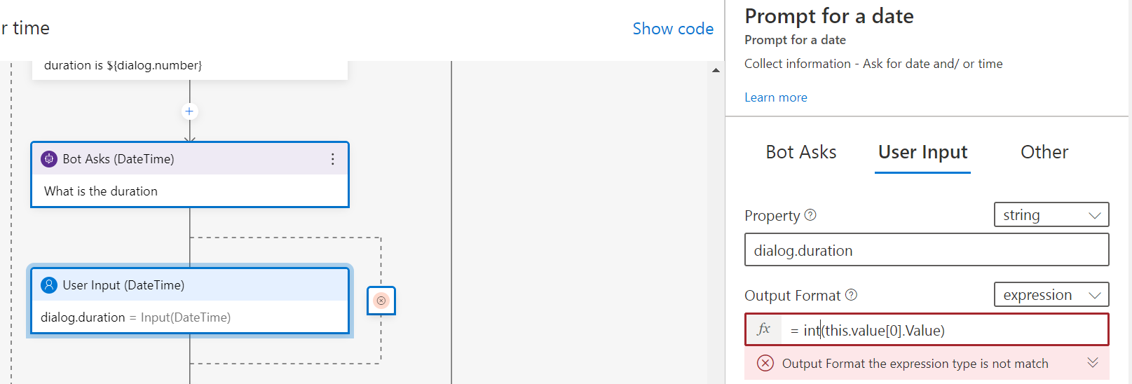 Output format does not work for Date Prompt · Issue #3940 · microsoft/botbuilder-dotnet · GitHub