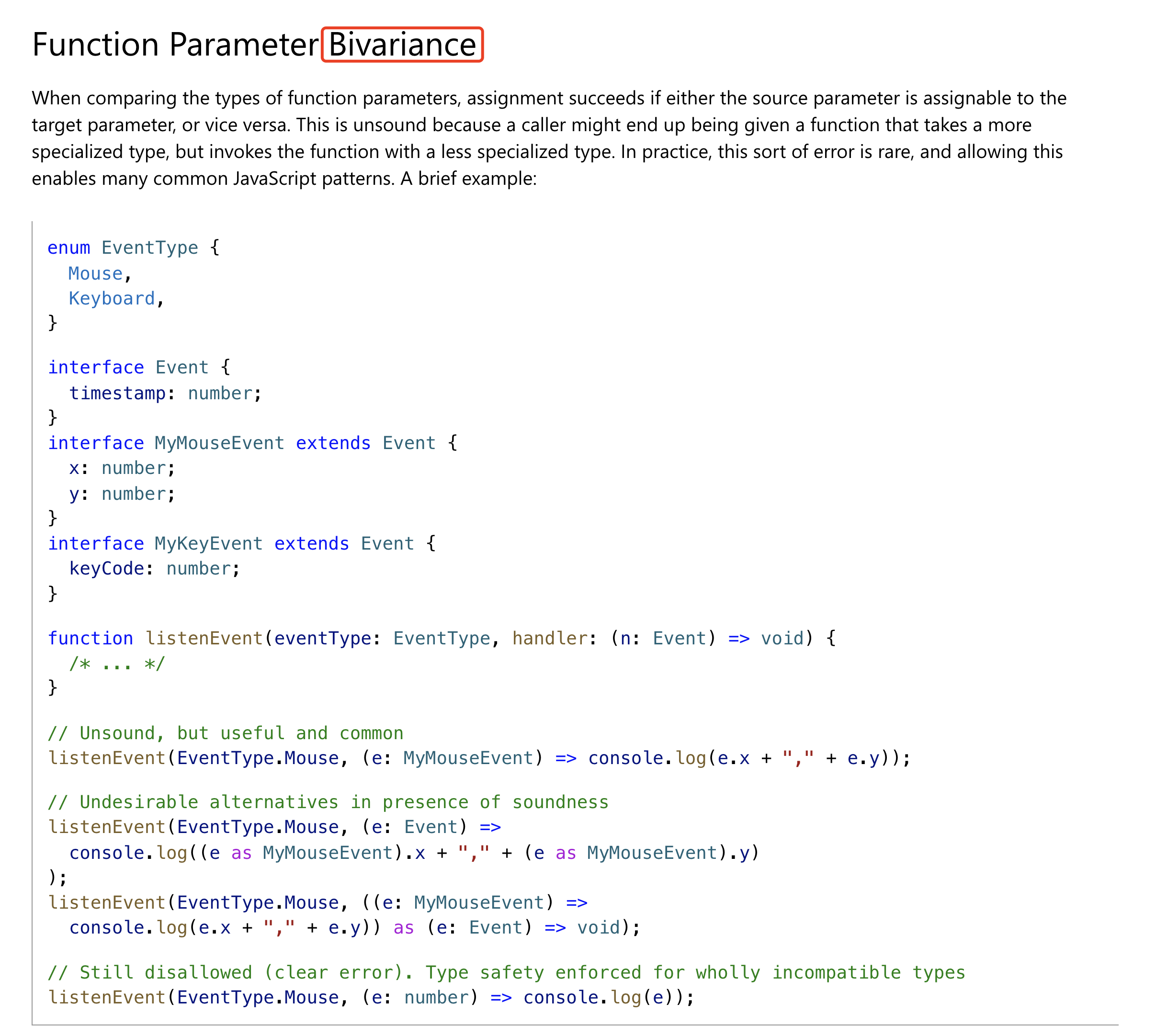 Typescript 中的逆变、协变和双向协变 · Issue 25 · Vnuesblog · Github 