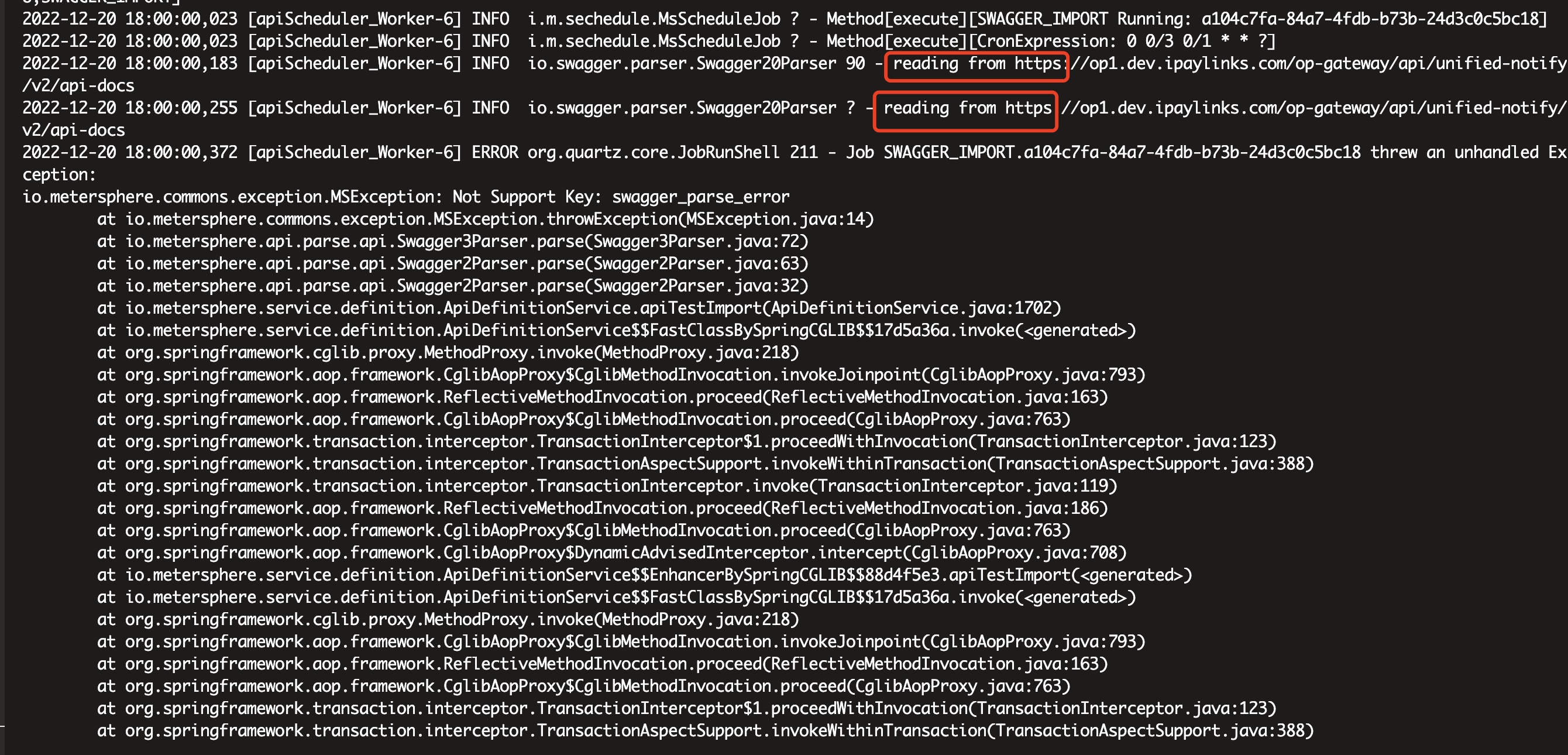 [BUG]接口定时同步任务执行报错，无法同步 · Issue #20852 · metersphere/metersphere · GitHub