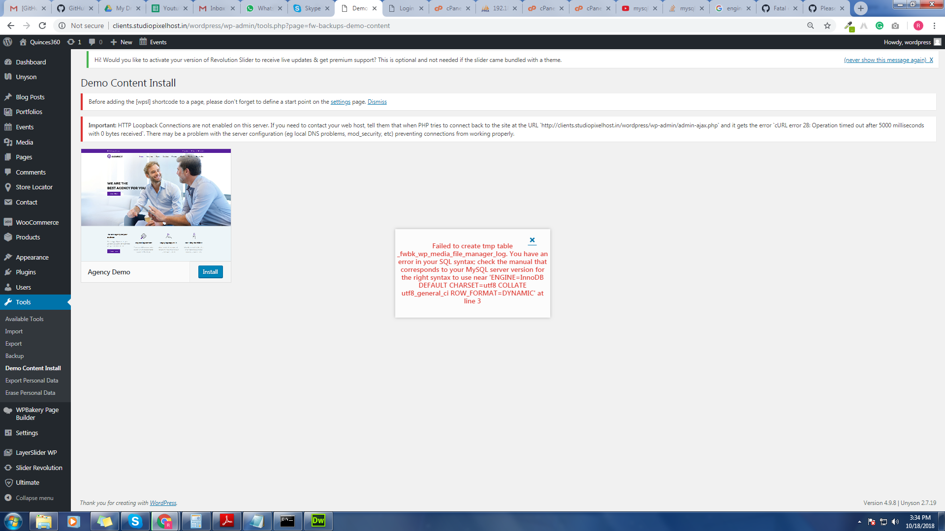 Fatal error urgent · Issue #3488 · ThemeFuse/Unyson · GitHub