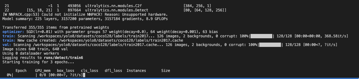 Training stuck at 0% forever without error · Issue #417 · ultralytics ...